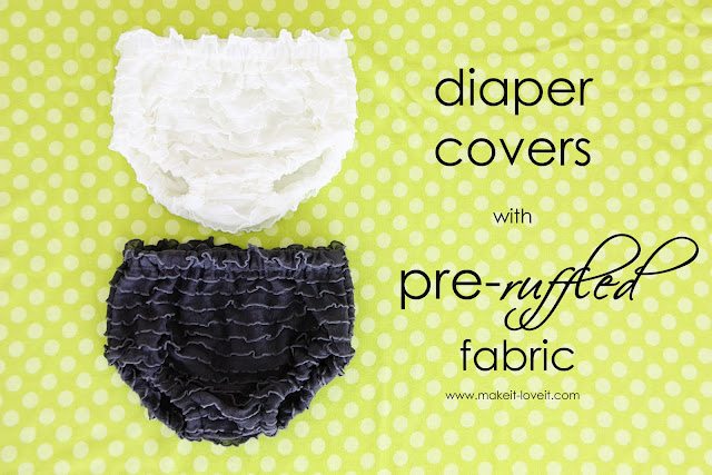 Diaper Covers with Pre-Ruffled Fabric - Bombshell Bling