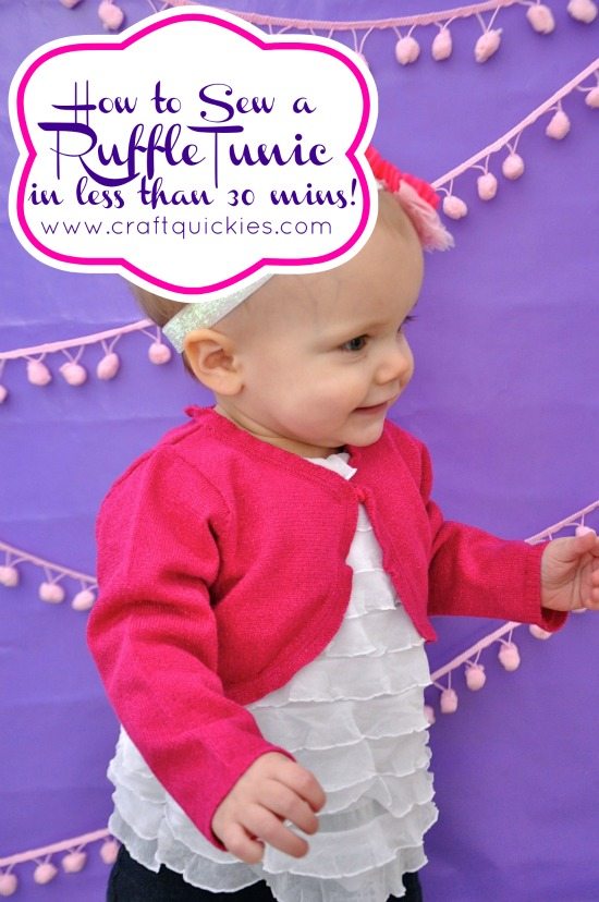 How to Sew a Ruffle Tunic in Less Than 30 Minutes