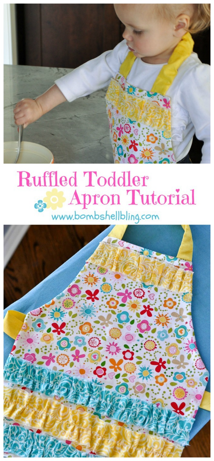 Toddler Ruffle Apron Tutorial