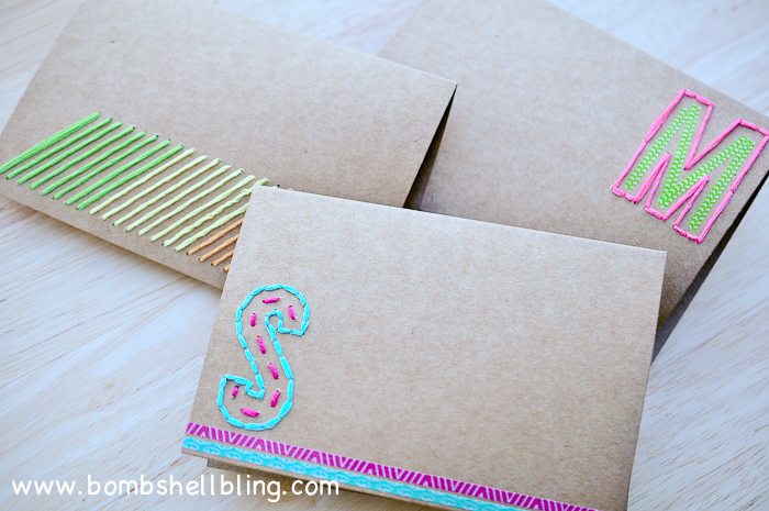 Hand Stitched Note Cards