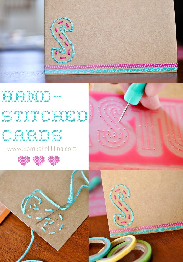 Hand Stitched Note Cards