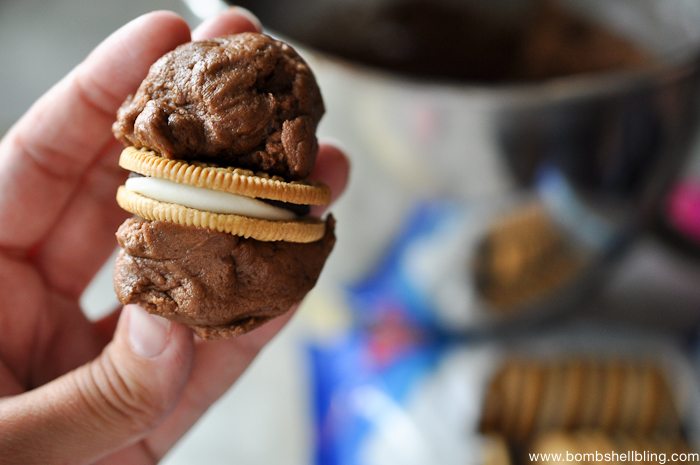 S'mores Oreo Stuffed Cookies